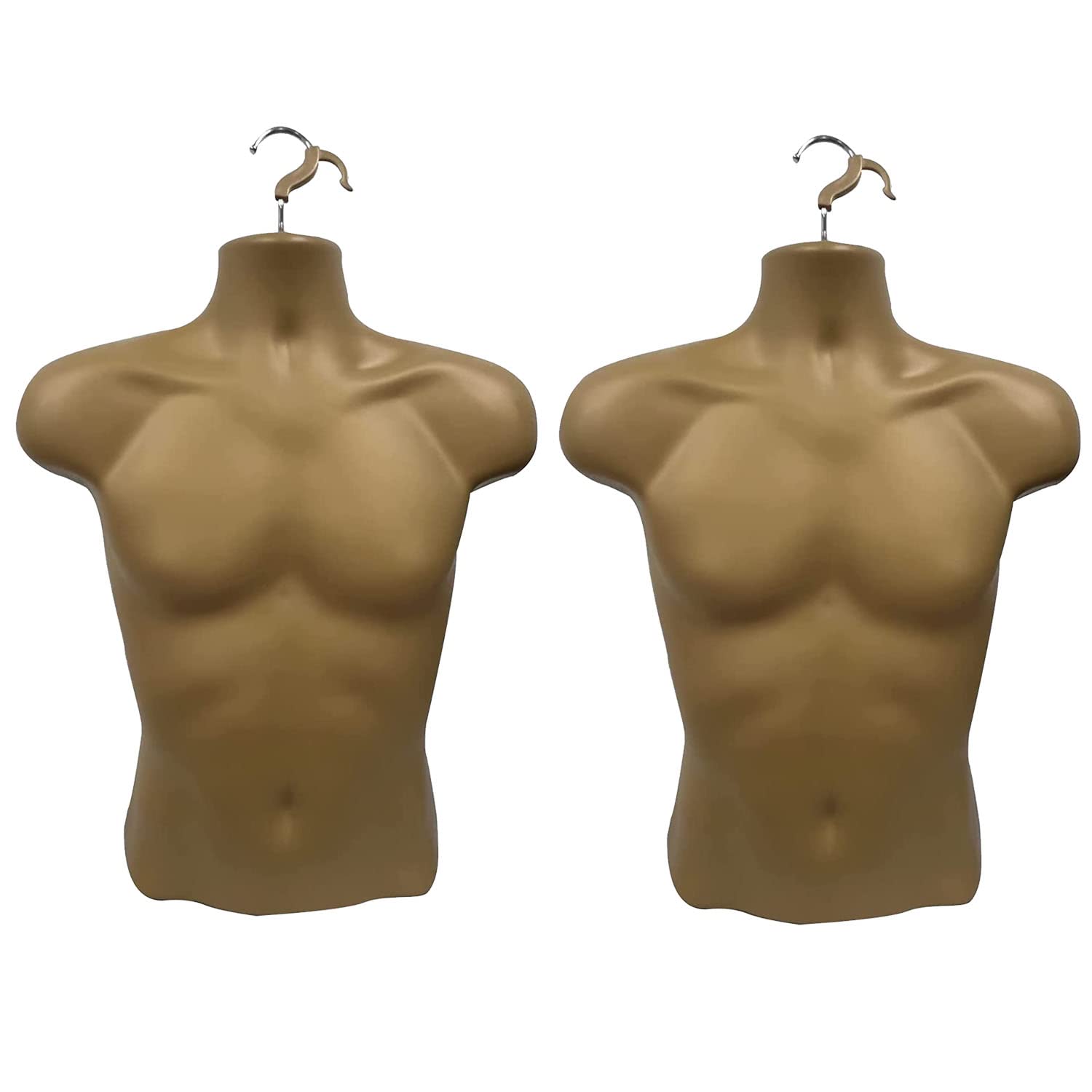 Amazon.com: DisplayTown 2 Pack Bronze Male Mannequin Injection Form ...