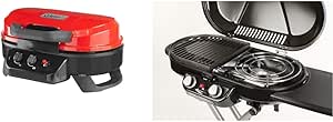 Amazon.com: Coleman Coleman RoadTrip 225 Portable Tabletop Propane Grill, Red & RoadTrip Swaptop ...