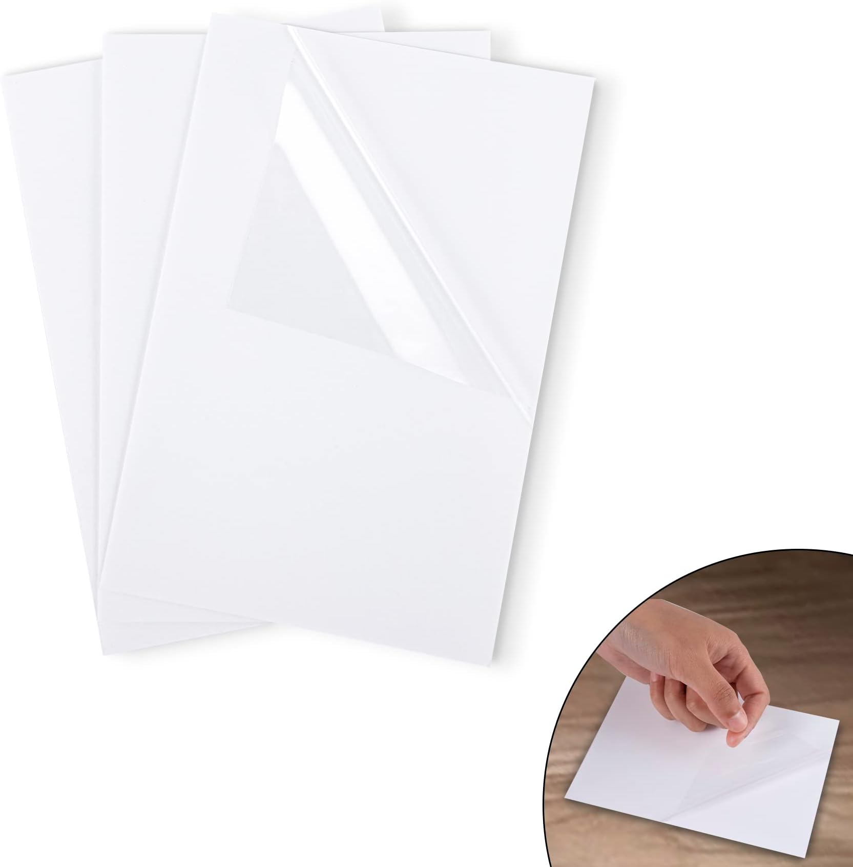 Amazon.com - Plain White Addendum Car Window Stickers with Adhesive ...