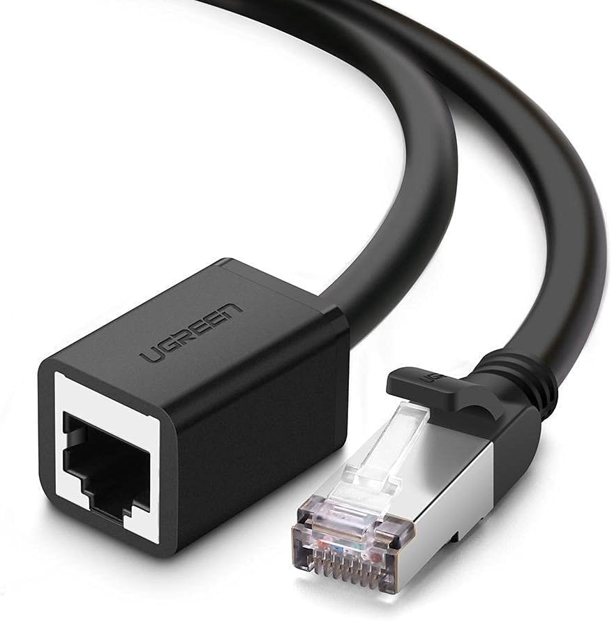 FEDUS Cat8 Ethernet Extension Cable RJ45 Shielded Male to Female LAN ...