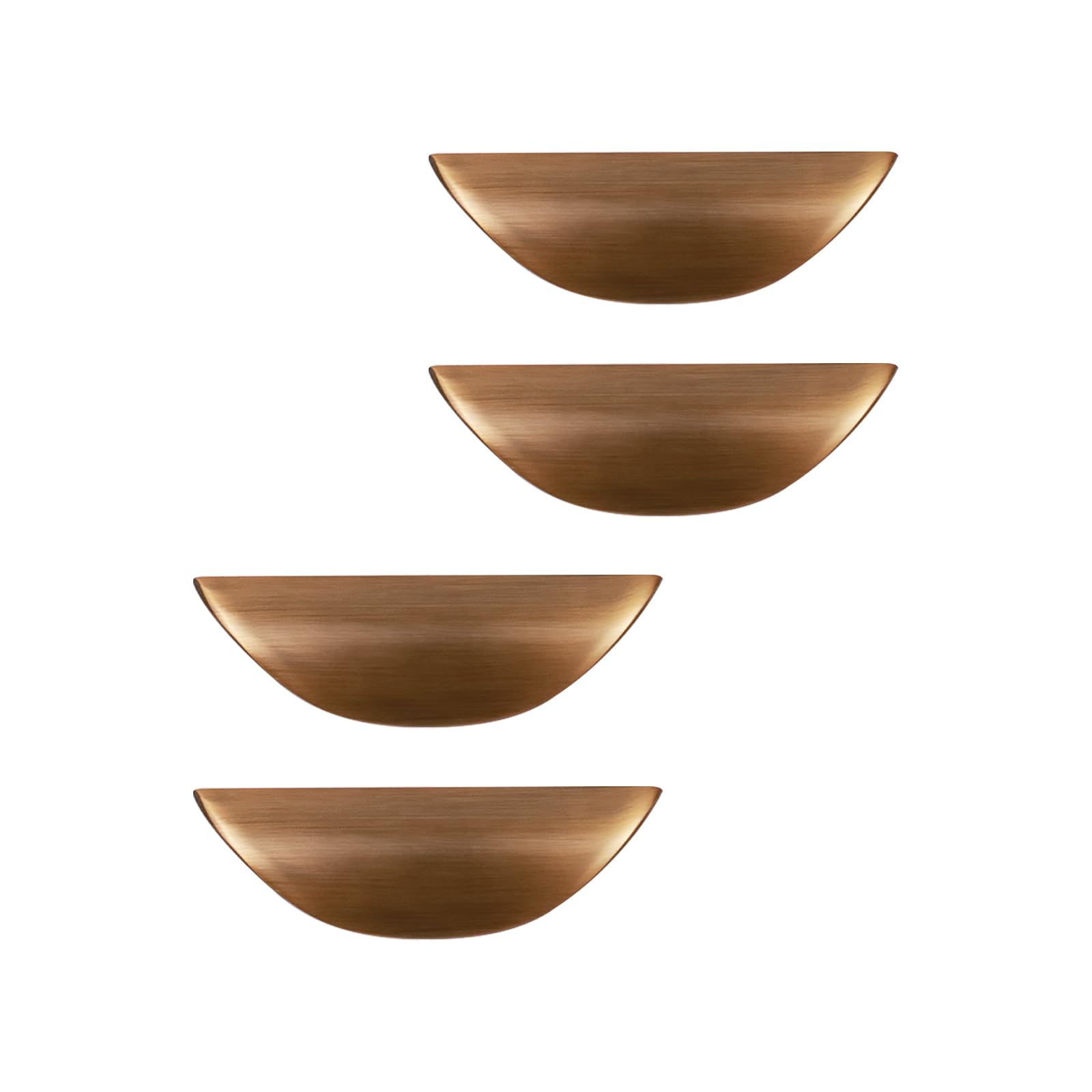 Tighall Solid Brass Half Moon Cabinet Pulls, Drawer Dresser Handles, 2. ...