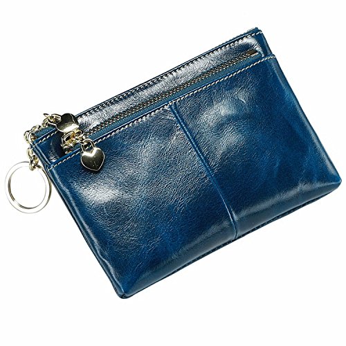 Snapklik.com : Womens Triple Zipper Leather Coin Purse Change Wallet ...