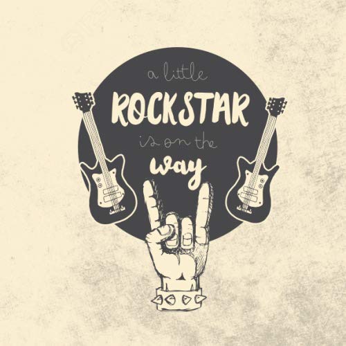 A Little Rock Star Is On The Way: Rock and Roll Baby Shower Guestbook ...