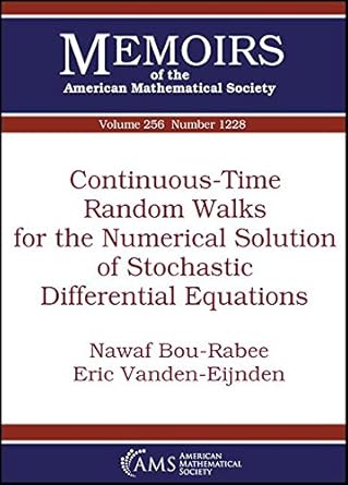 Amazon.com: Continuous-Time Random Walks for the Numerical Solution of Stochastic Differential ...