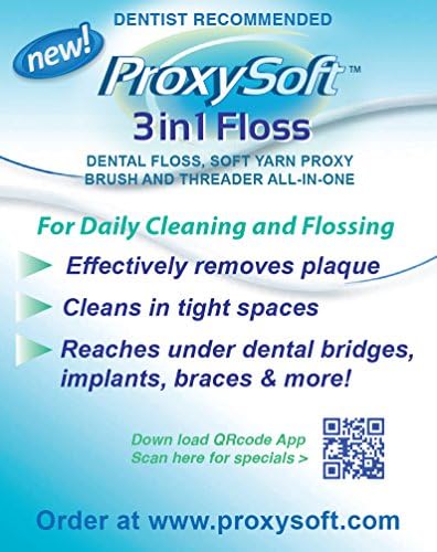 Amazon.com : ProxySoft 3-in-1 Floss - 100 Travel Packs (500 Strands ...