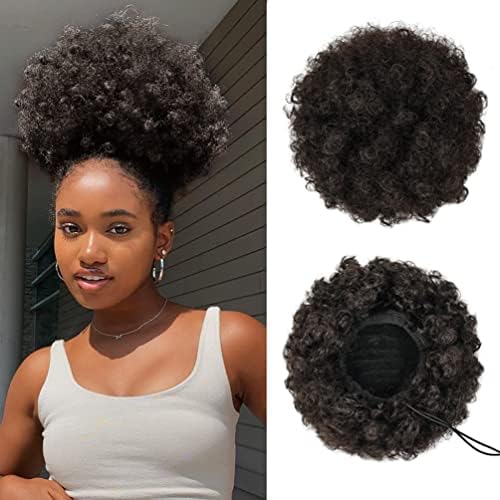 Amazon.com : YEAME Afro Puff Drawstring Ponytail for Black Women, Short ...