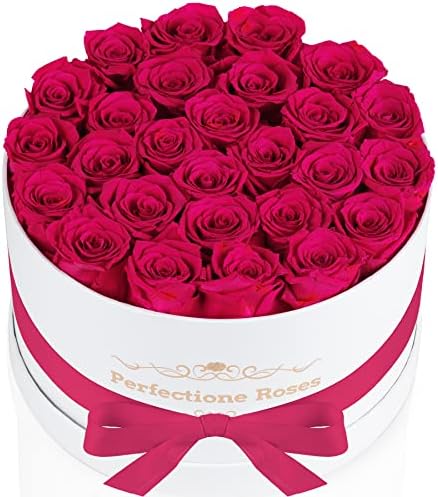 Amazon.com: Perfectione Roses Forever Real Roses in a Box, Preserved ...