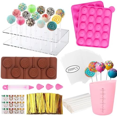 Amazon.com: GirlZone Cake Pop Craze Kit, Kids Baking Set for Kids Ages ...