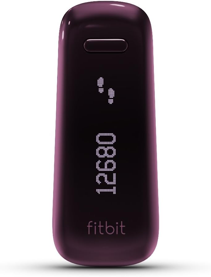 Amazon.com: Fitbit One Wireless Activity Plus Sleep Tracker, Burgundy ...