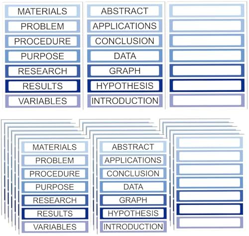 Amazon.com : Kolldenn 20 Sheets Self Adhesive Presentation Science ...