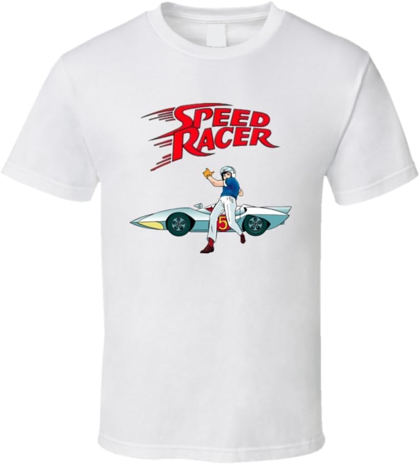 Speed Racer Cartoon T Shirt L White Amazon