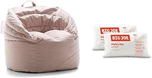 Amazon.com: Big Joe Stack Chair, Desert Rose Plush Bean Bag & Bean ...