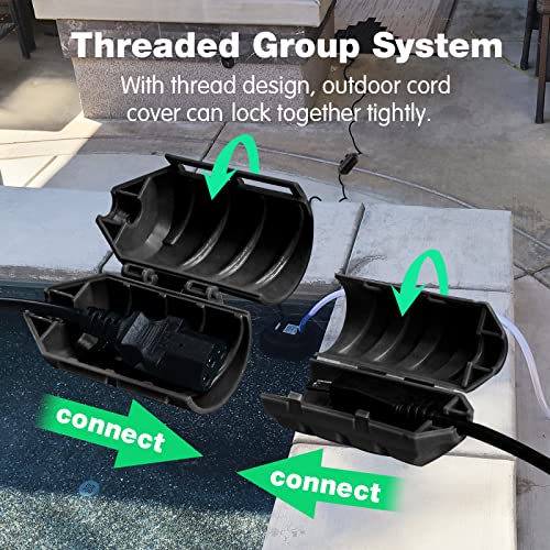Snapklik.com : BIRD WISH Outdoor Cord Protector, Threaded Design Heavy ...
