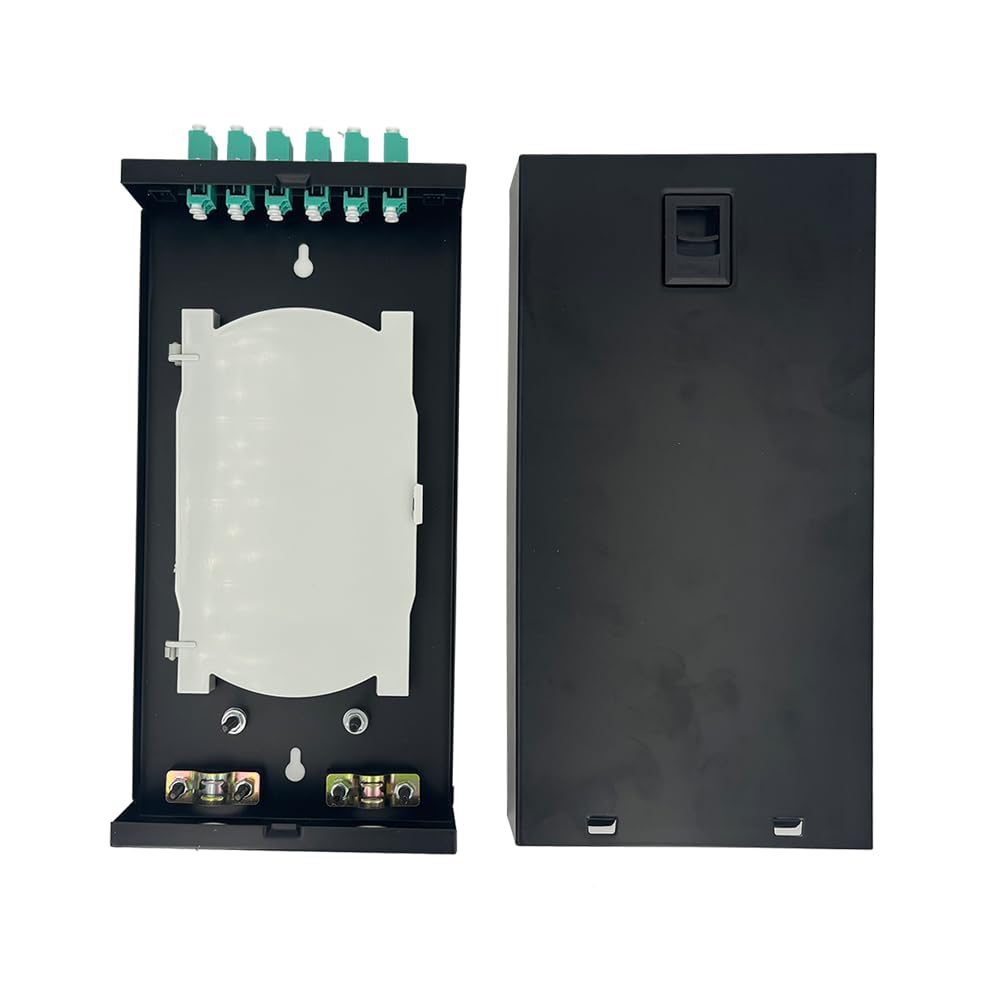 Buy Optic fiber termination box LC Duplex Box Cables 6 Port Wall Fiber ...