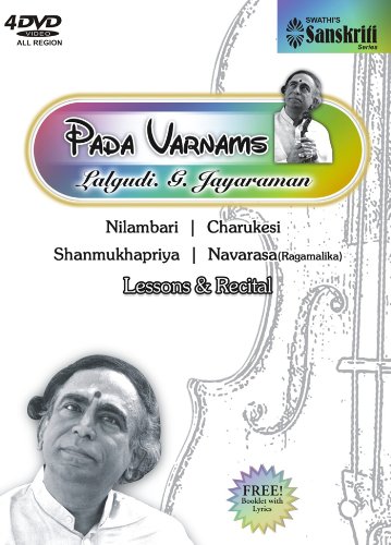Amazon.com: Pada Varnams Bulk Pack DVD : Lalgudi Sri. G.Jayaraman ...