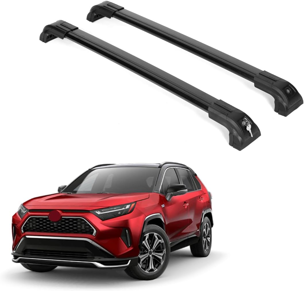 Amazon.com: Grandroad Auto Roof Rack Cross Bars for Toyota RAV4 2019 ...