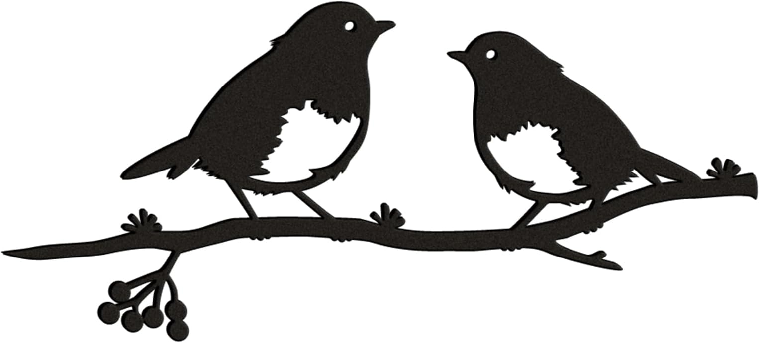 GADNOZEL Metal Robin Bird for Garden, Robin Bird Garden Ornaments ...