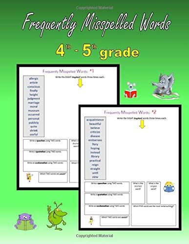 Amazon.com: Frequently Misspelled Words (4th grade - 5th grade ...