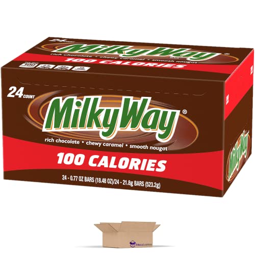100 Calorie Chocolate Bars | 24 Count Box (Milky Way) - 24 candy store