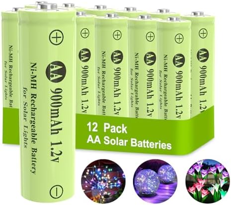 Amazon.com: Porvoo AA Ni-MH 900mAh 1.2V Rechargeable Batteries, AA ...