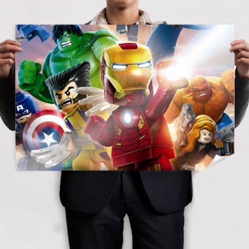 Amazon.com: Lego Marvel Super Heroes is lego Poster Print 36x24inch ...