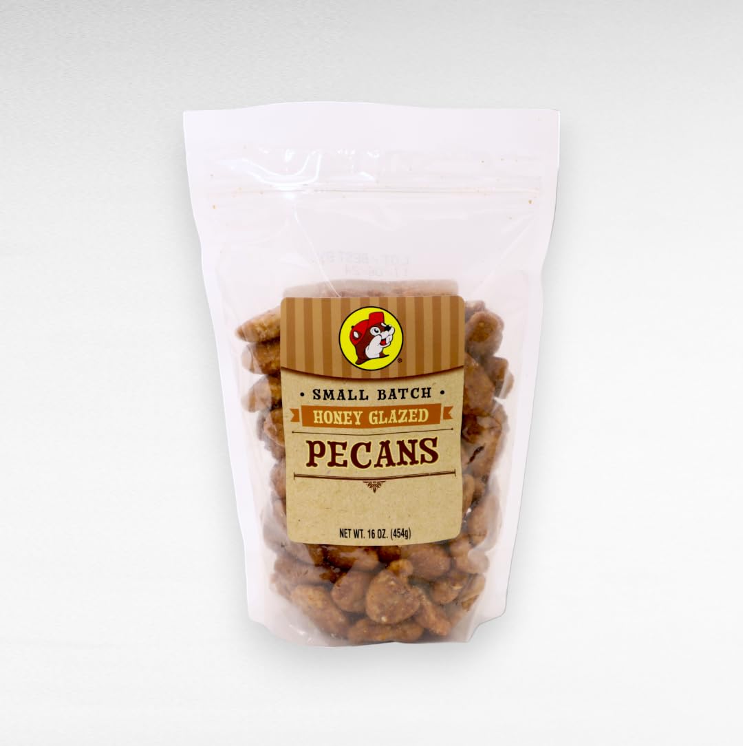 Amazon.com: Buc-ee's Honey Glazed flavored Pecans - Smooth Fresh ...