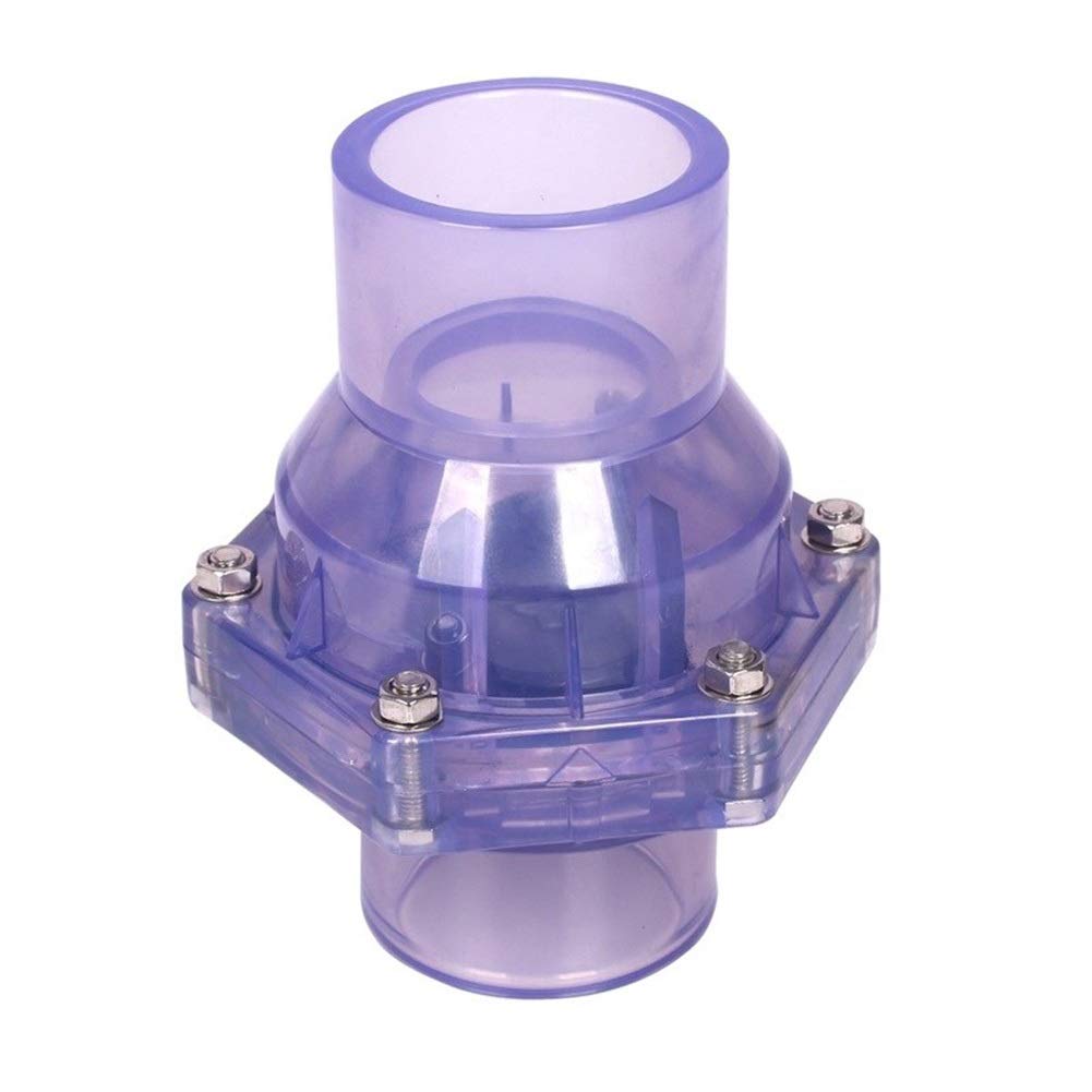 Check Valve,One Way Non Return Valve,40mm 50mm 63mm Transparent U-PVC ...