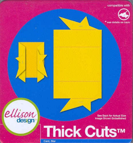 Amazon.com: Ellison Design Thick Cuts Die - Card, Star