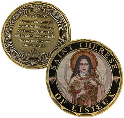 Amazon.com: Aizics Mint St Therese of Lisieux Coin, Saint Therese The ...