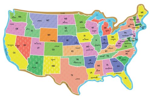 Big United States Map Bulletin Board Set: Carson-Dellosa Publishing ...