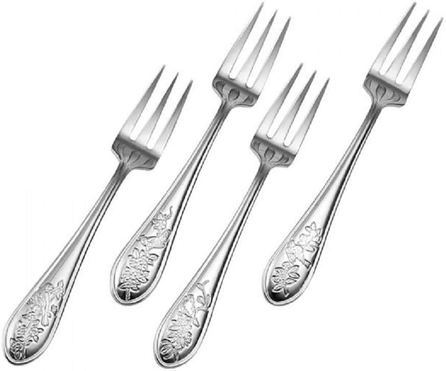 Amazon.com: Gourmet Settings Twist Cocktail Forks Stainless Steel Set ...
