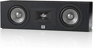 JBL Studio 225C 2,5-Wege Dual 4" Center-Lautsprecher mit Dualen 100mm Mittel-Tieftönern, 1" CMMD ...