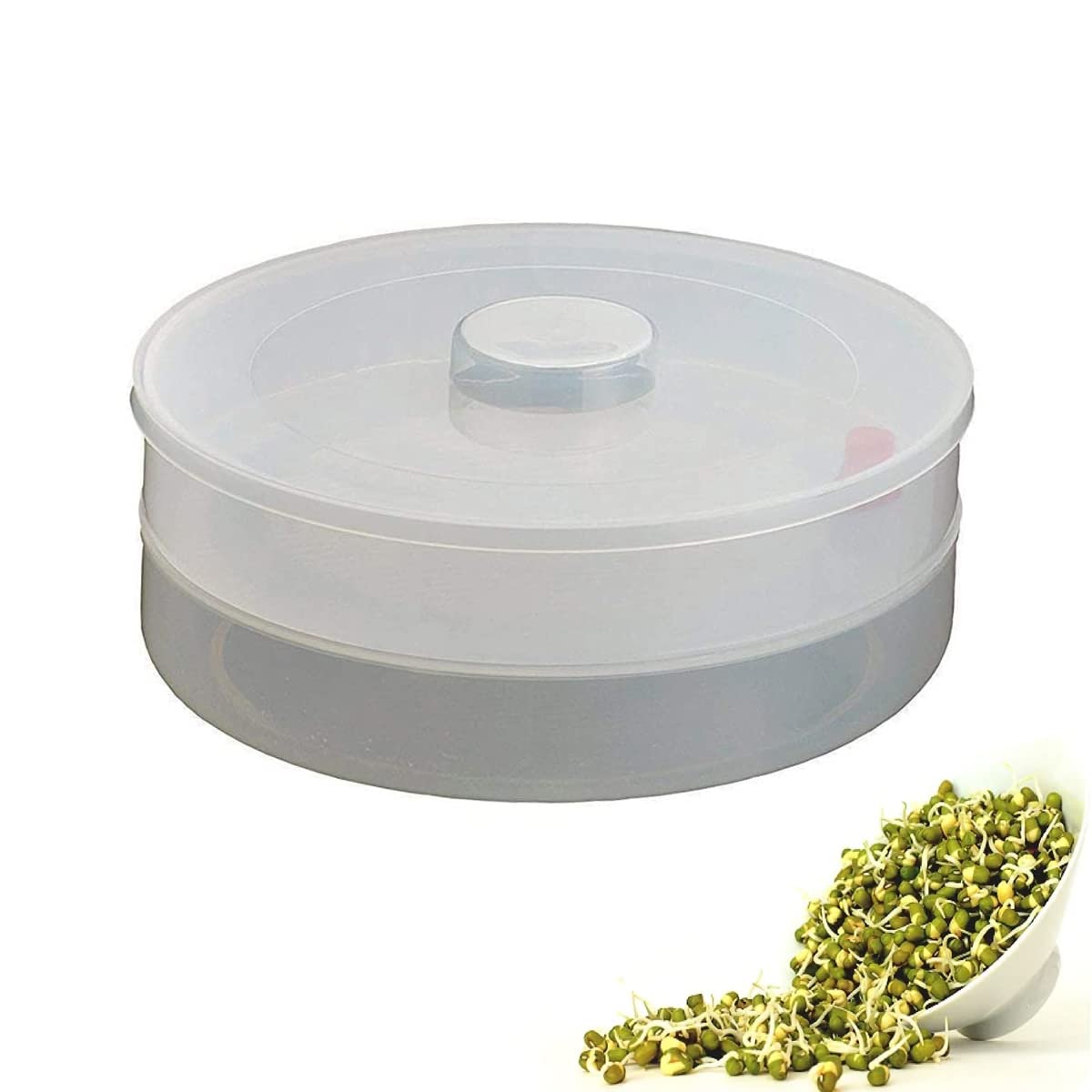 Apics Plastic Multi Purpose Use Hygienic Sprouts Making Box with 2 ...