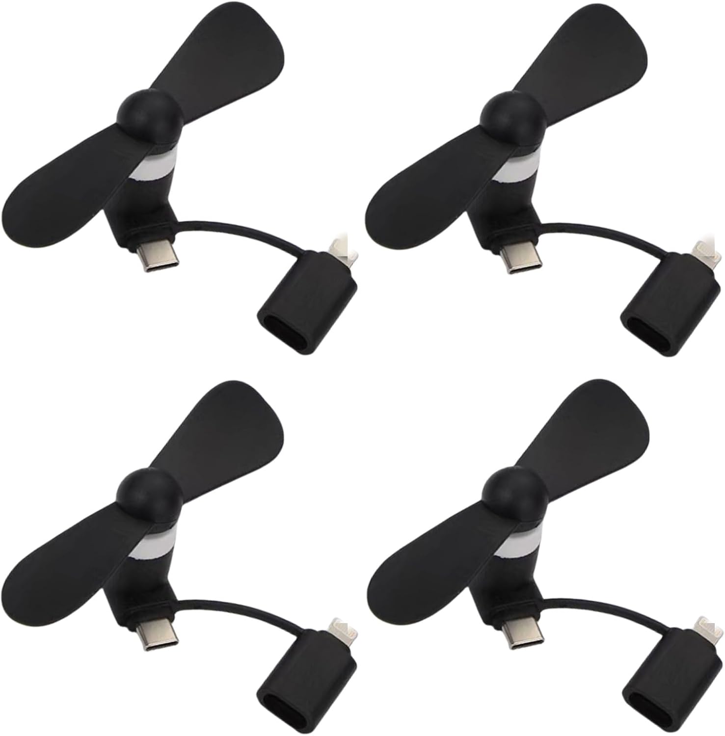 Amazon.com: Mini 2-in-1 Cell Phone Fan for iPhone and Android ...