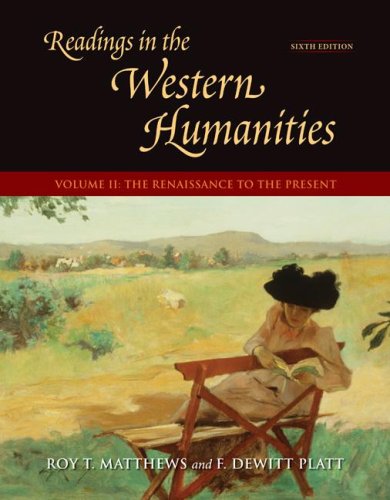 Amazon.com: Readings in the Western Humanities, Volume 2: 9780073136400 ...