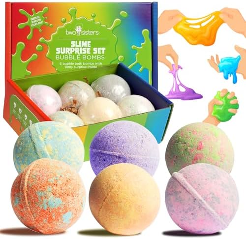 Amazon.com: Bubble Bombs for Kids with Surprise Bath Slime Inside (6 ...
