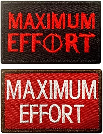 Amazon.com: Graphic Dust Maximum Effort Embroidered Tactical Patch with Hook and Loop Superhero ...