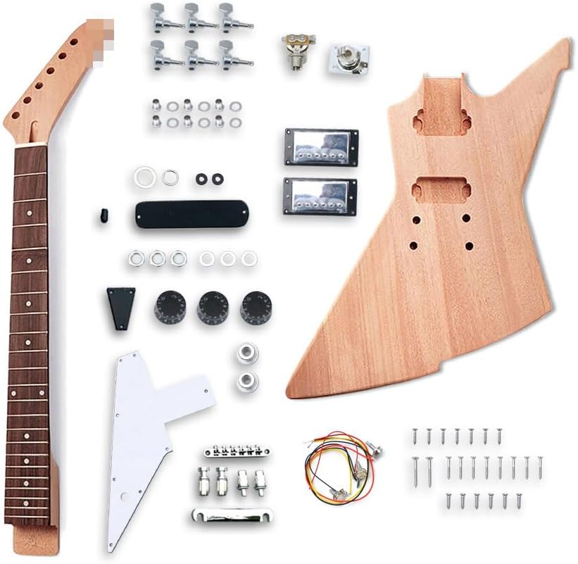 Amazon.com: HB Hollow Body Style Build Your Own Guitar Kit : Musical ...
