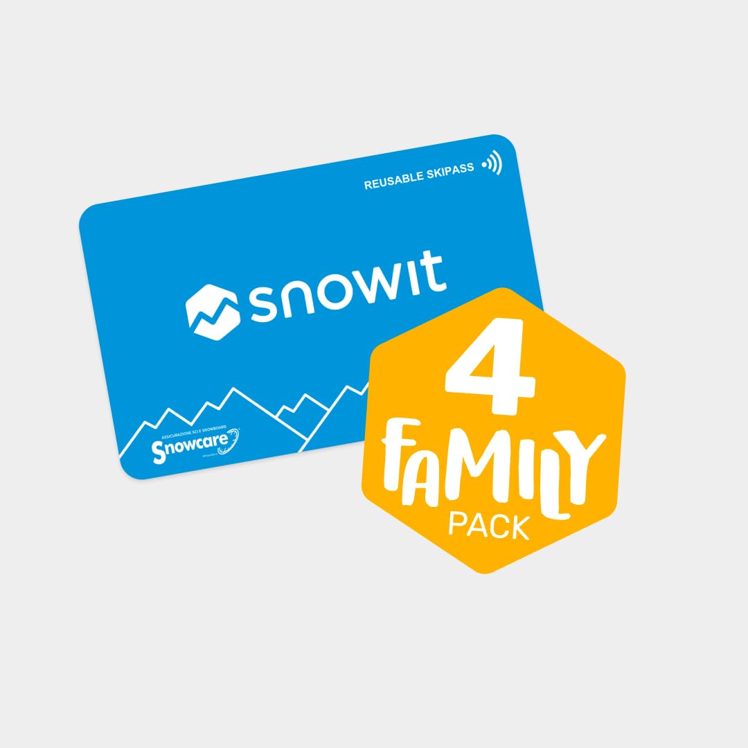 4 Snowitcard Family Pack - Card per Lo Skipass Online : Amazon.it ...