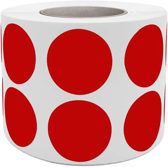 Royal Green Red Label Rolls for Color Coding 19mm Permanent Adhesive ...
