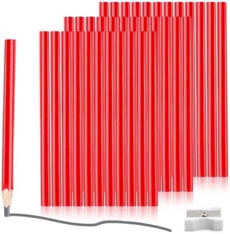 Migra Tools Carpenter Pencils - HB Builders Pencil Set with Sharpener ...