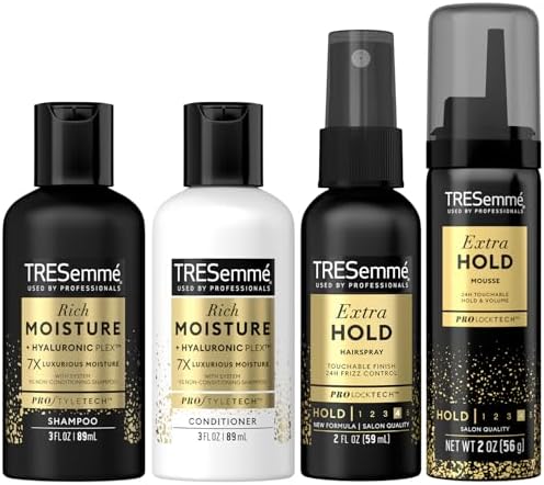 Amazon.com : TRESemmé Travel Shampoo, Conditioner & Hairspray – Rich ...