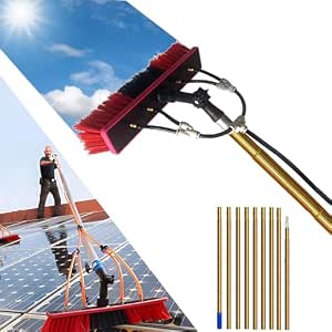 Window Cleaning Pole with Water Fed Telescopic Brush - Extendable ...