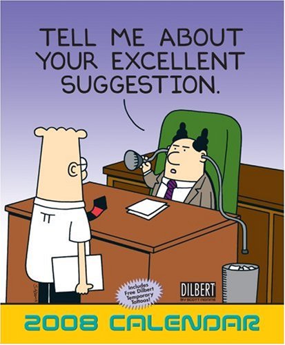 Amazon | Dilbert: 2008 Wall Calendar | Adams, Scott | Satire