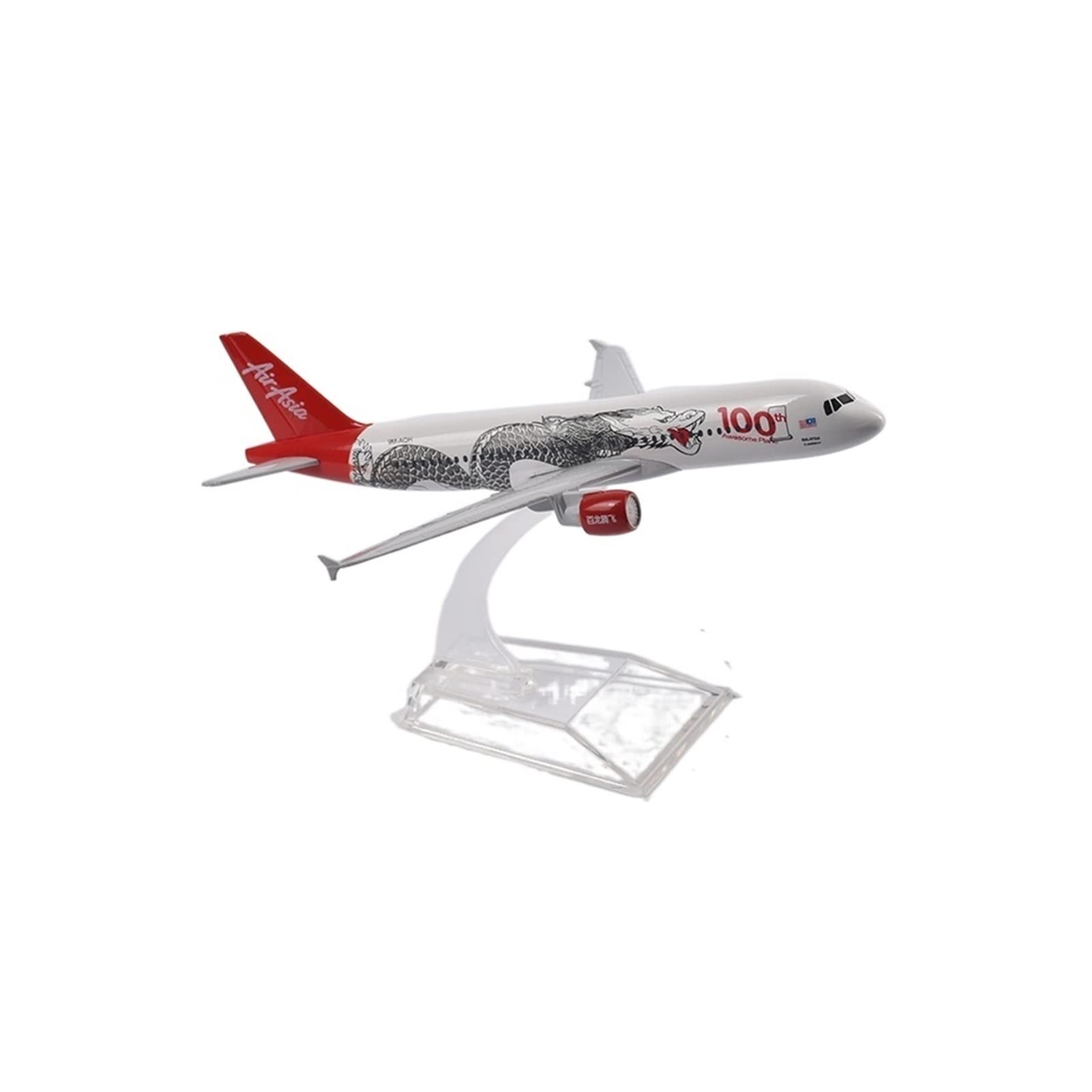 Buy Pre-Built Scale Models for 16cm AirAsia Boeing 737 Airplane Model ...