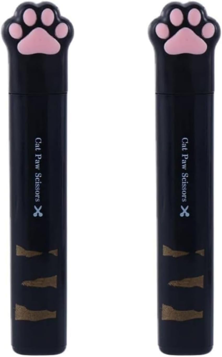 Amazon.com: 2 Pcs Black Cat Paw Scissors, Folding Pocket Scissors Small ...