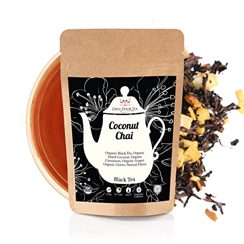 Amazon.com : Open Door Tea - Coconut Chai | Organic Black Tea, Loose ...