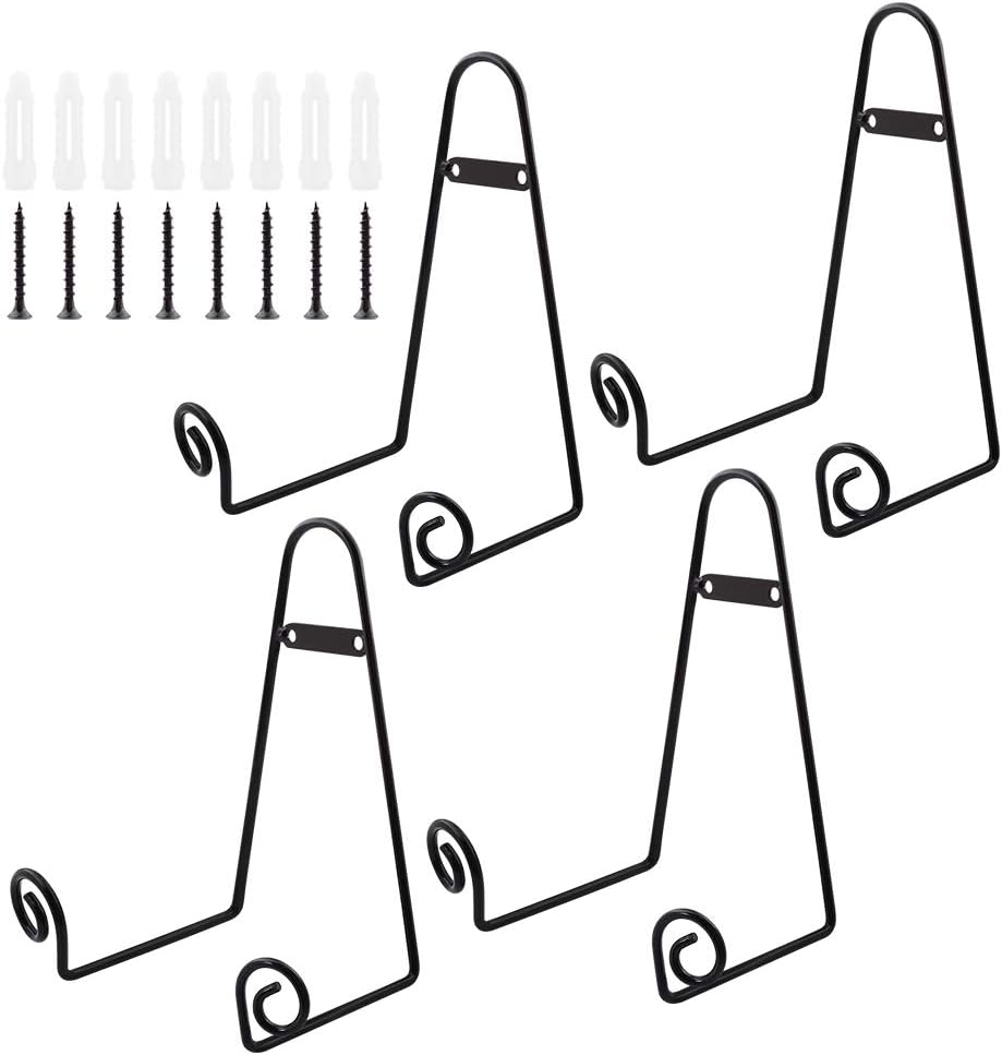 Amazon.com: MOCOUM 4 Pack Wall Mount Plate Display Stands, Medium Wall ...