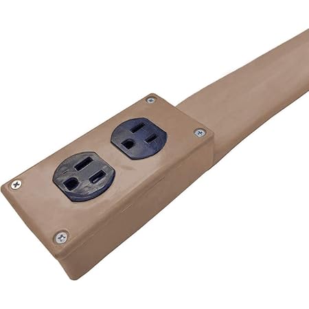 Electriduct Lay Flat Electrical Power Extension Cord Duplex Receptacle ...