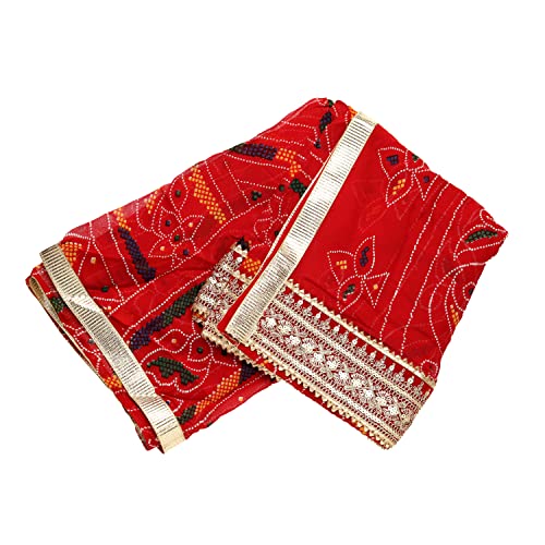 Aditri Creation Red Large Decorative Cloth Chunari (Size :- 2 Meter ...